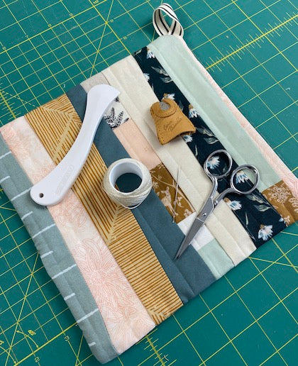 Scrappy Mini Quilt Tutorial Pattern – Blooming Poppies Modern Quilts