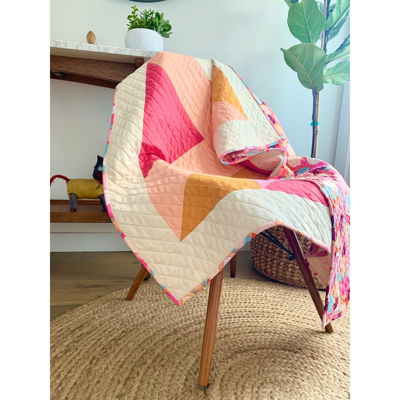 Handmade Quilt- Small Lap or Baby Size, High Quality Cottons – Blooming ...