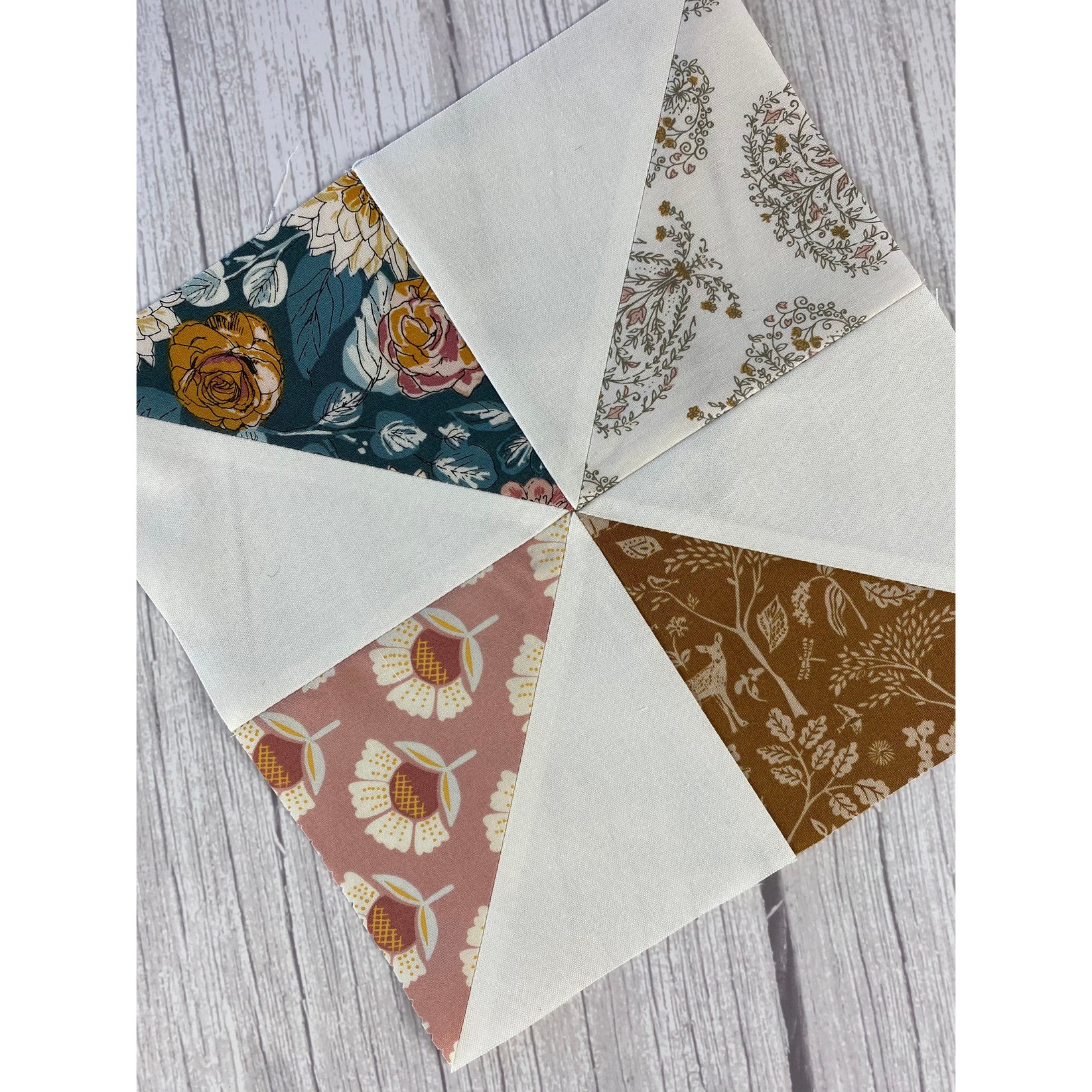 Skill Builder Pinwheel Pattern – Blooming Poppies Modern Quilts